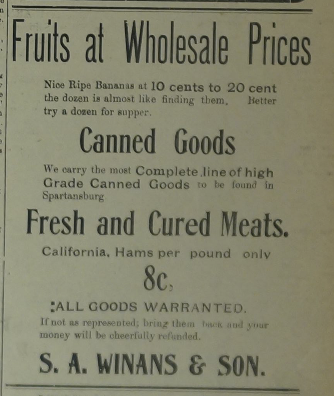 Shop Ads 1871-1907